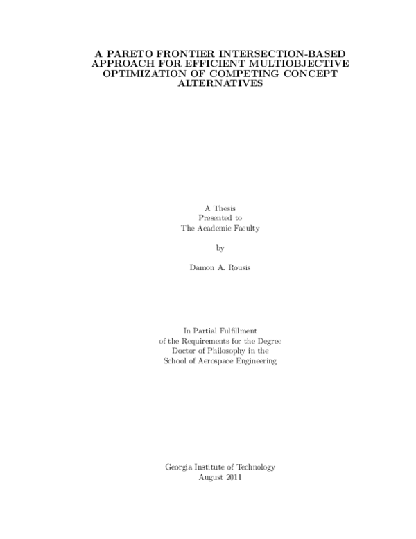 (PDF) A Pareto frontier intersection-based approach for efficient ...