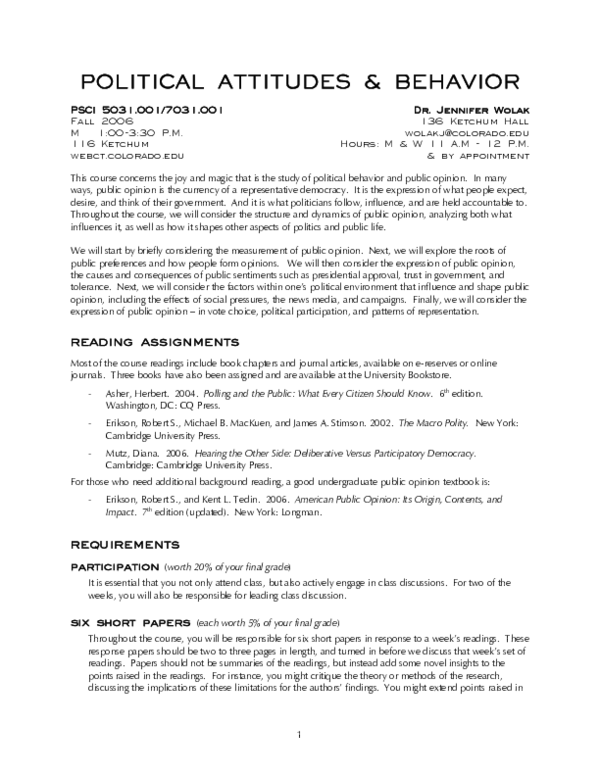 (PDF) Candidates, Issues and Voters: The Role of Inference in Political ...
