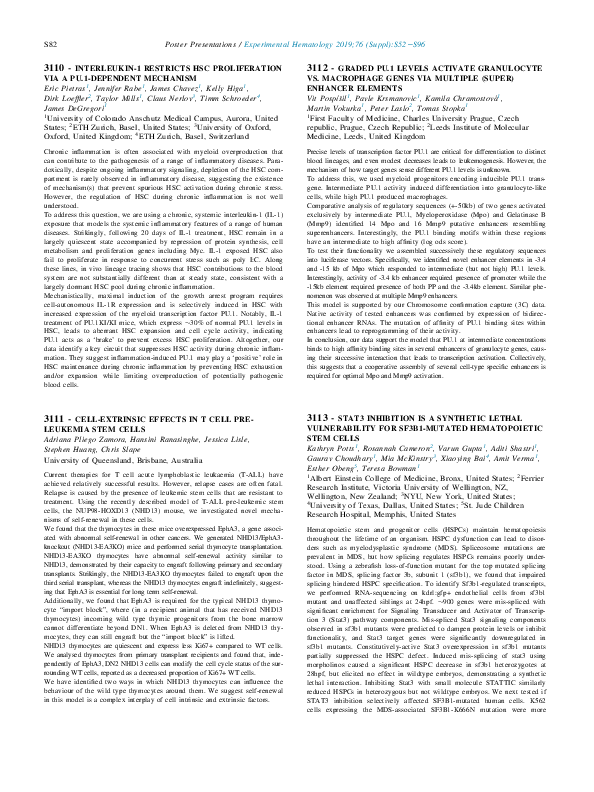 (PDF) Cell-Extrinsic Effects in T Cell Pre-Leukemia Stem Cells