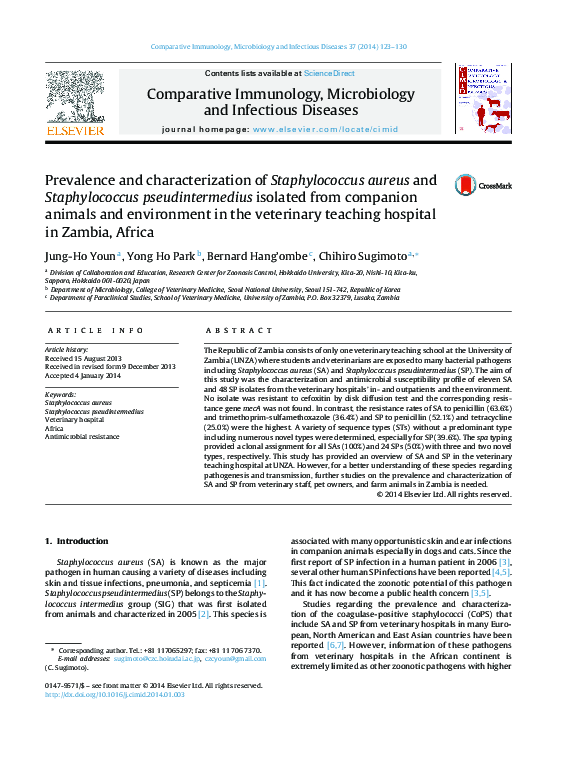 Pdf Prevalence And Characterization Of Staphylococcus Aureus And Staphylococcus