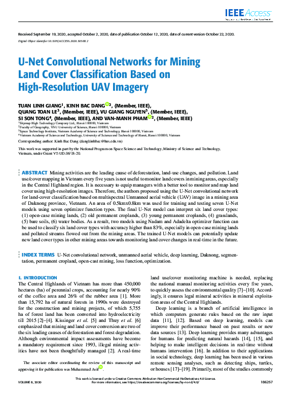 (PDF) U-Net Convolutional Networks for Mining Land Cover Classification Based on High-Resolution ...