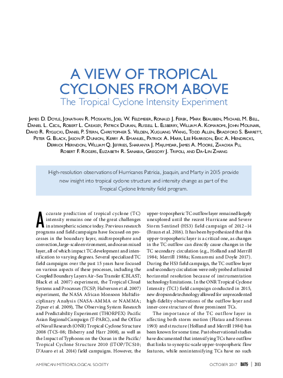(PDF) A View of Tropical Cyclones from Above: The Tropical Cyclone ...
