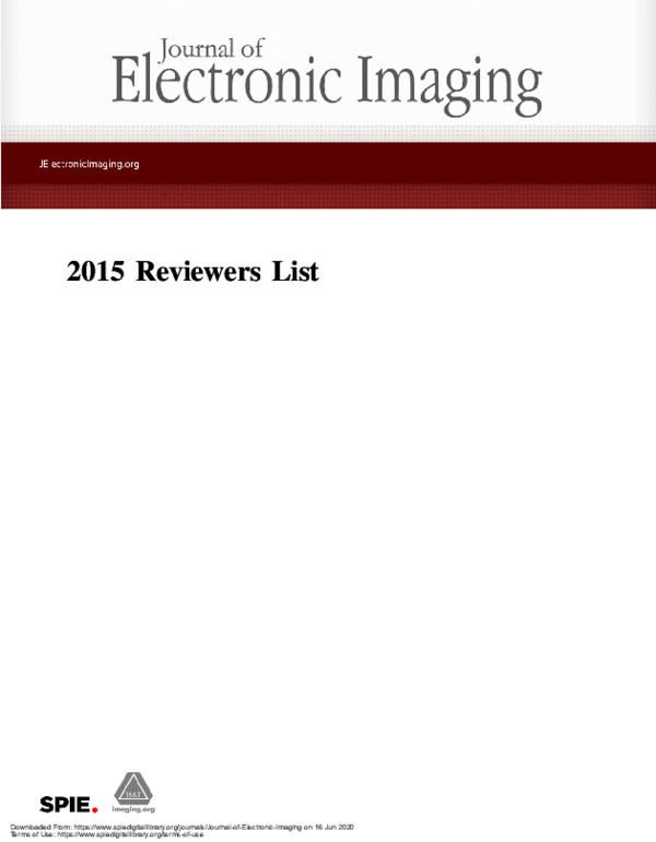 (PDF) 2015 Reviewers List | Joel Aronoff - Academia.edu