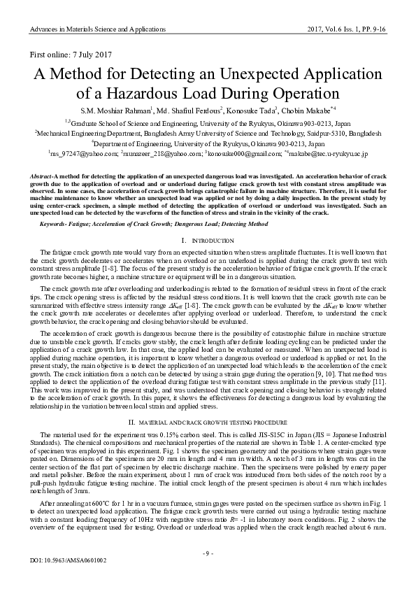 (PDF) A Method for Detecting an Unexpected Application of a Hazardous ...