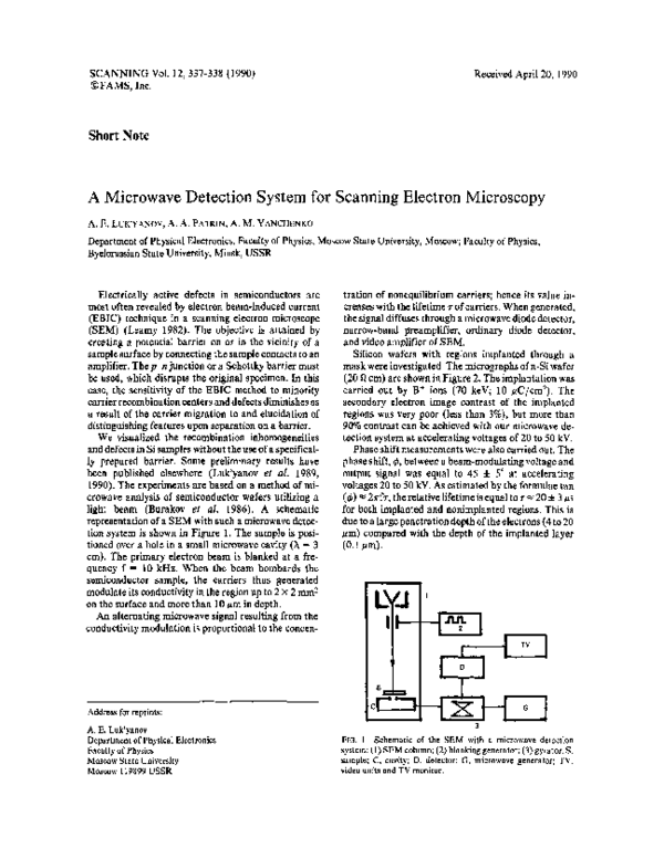 (PDF) A microwave detection system for scanning electron microscopy ...