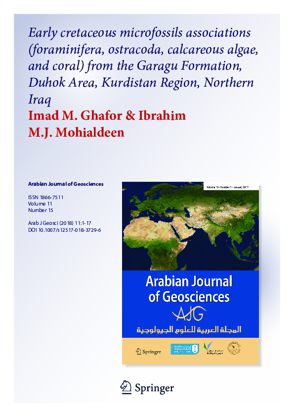 Pdf Early Cretaceous Microfossils Associations Foraminifera Ostracoda Calcareous Algae And