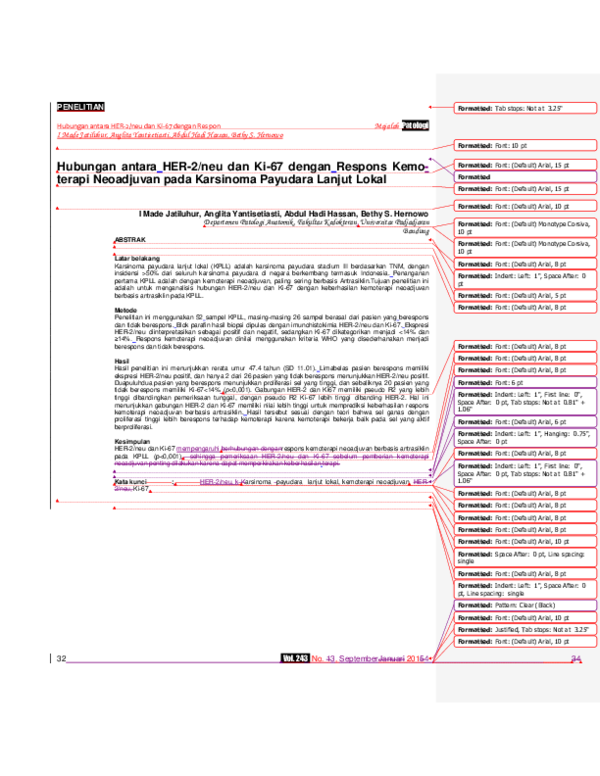 (PDF) Hubungan antara HER-2/neu dan Ki-67 dengan Respons Kemo-terapi Neoadjuvan pada Karsinoma ...