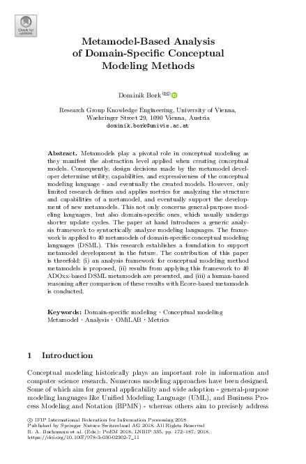 (PDF) Metamodel-Based Analysis of Domain-Specific Conceptual Modeling Methods | Domonkos Gaspar ...