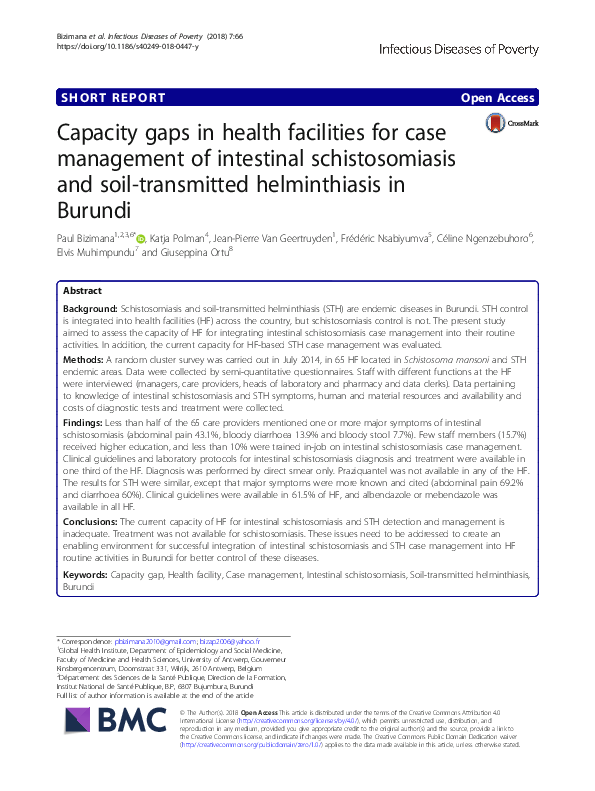 (PDF) Capacity gaps in health facilities for case management of ...