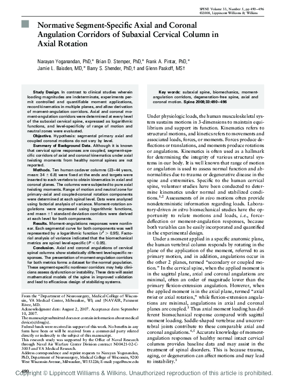 (PDF) Normative Segment-Specific Axial and Coronal Angulation Corridors ...