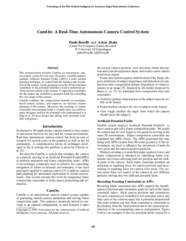 (PDF) CamOn: A Real-Time Autonomous Camera System