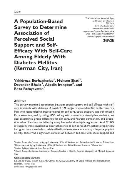 (PDF) A Population-Based Survey to Determine Association of Perceived ...