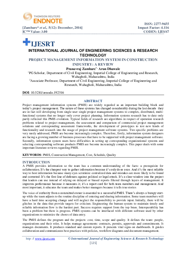 (PDF) Ijesrt International Journal of Engineering Sciences & Research ...