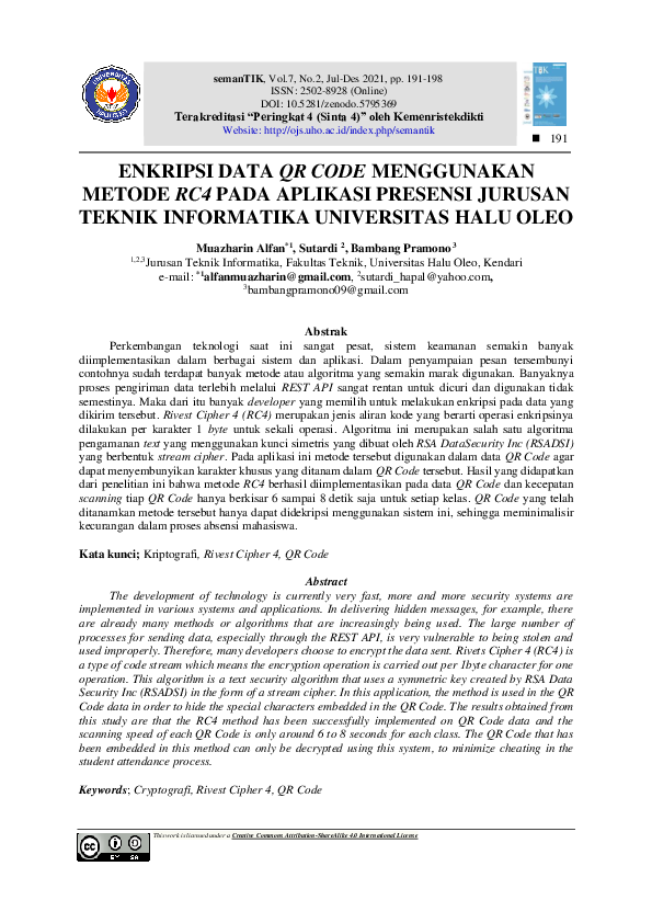 (PDF) Enkripsi Data QR Code Menggunakan Metode RC4 Pada Aplikasi ...