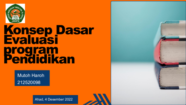 (PPT) Slide konsep dasar evaluasi program pendidikan