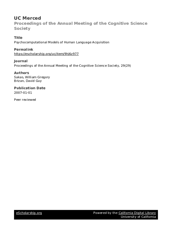 (PDF) UC Merced Proceedings of the Annual Meeting of the Cognitive ...