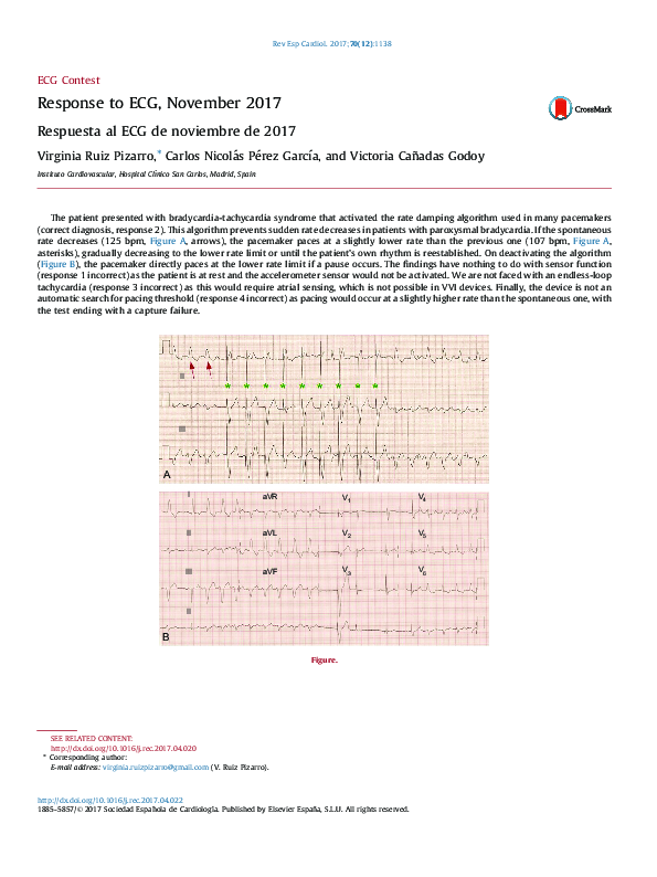 (PDF) Response to ECG, November 2017