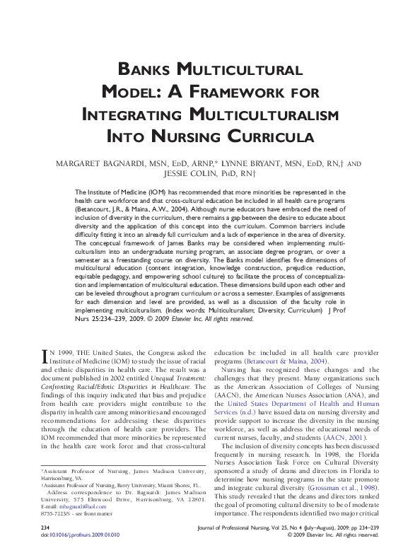(PDF) Banks Multicultural Model: A Framework for Integrating ...