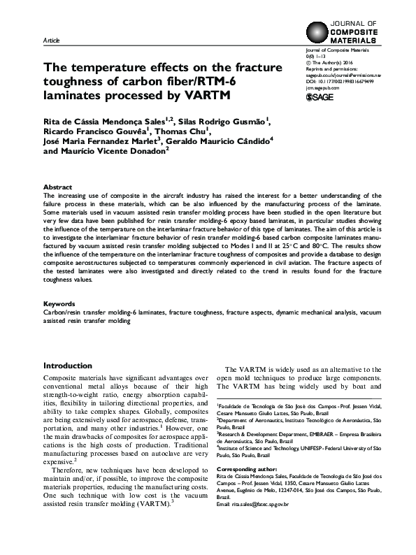 (PDF) The temperature effects on the fracture toughness of carbon fiber ...