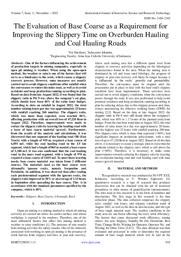 (PDF) The Evaluation of Base Coarse as a Requirement for Improving the ...