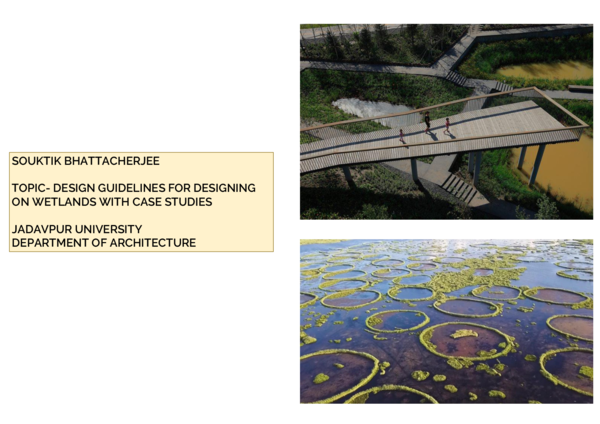 (PDF) DESIGN GUIDELINES FOR DESIGNING ON WETLANDS WITH CASE STUDIES