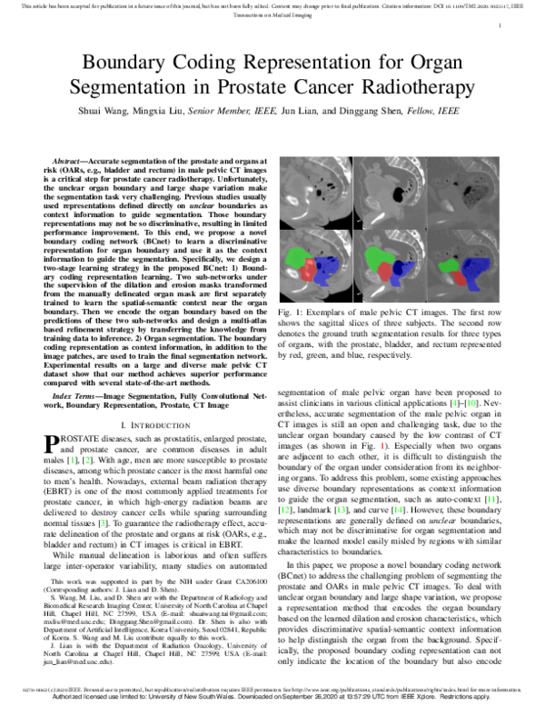 (PDF) Boundary Coding Representation for Organ Segmentation in Prostate ...