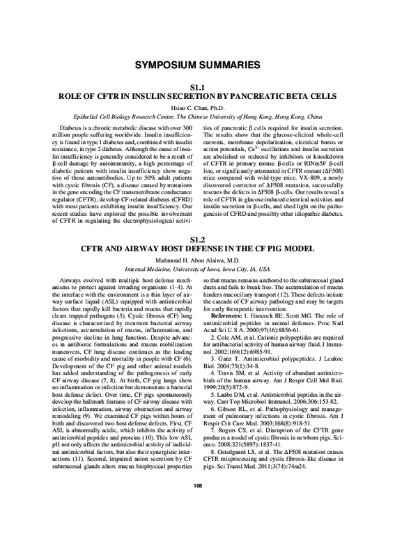 (PDF) Symposium Summaries