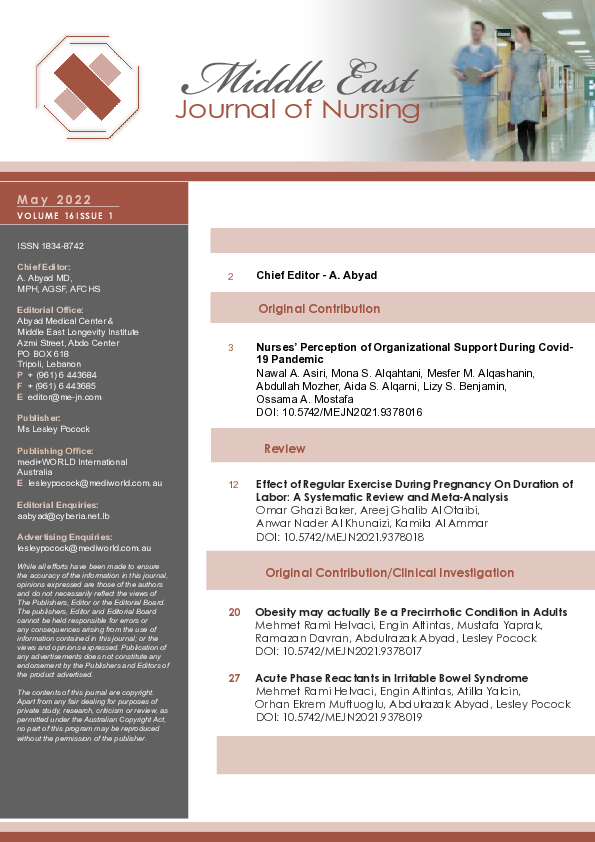 (PDF) Nurses’ Perception of Organizational Support During COVID-19 Pandemic