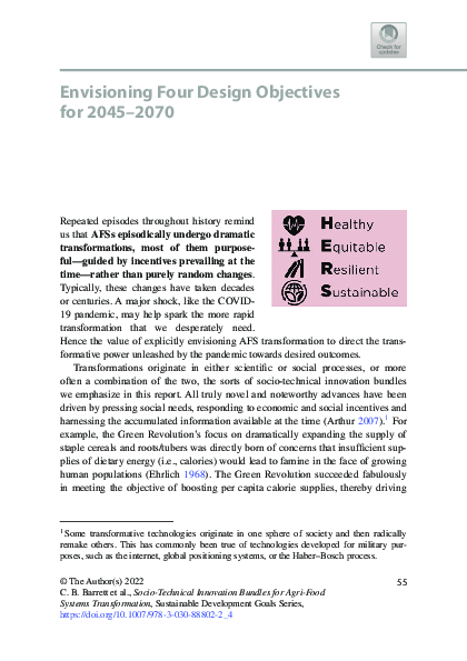 (PDF) Envisioning Four Design Objectives for 2045–2070