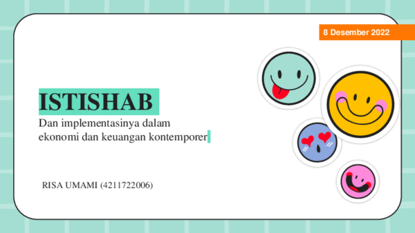 (PDF) Istishab dan implementasinya