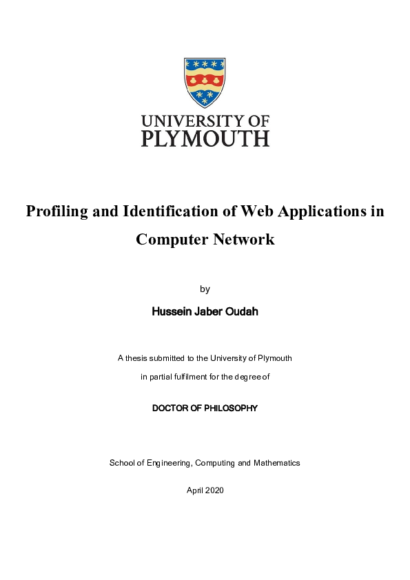 (PDF) Profiling and Identification of Web Applications in Computer Network