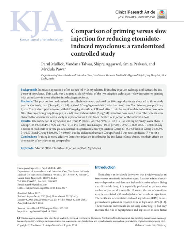 (PDF) Comparison of priming versus slow injection for reducing ...