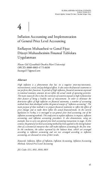 (PDF) Inflation Accounting and Implementation of General Price Level ...