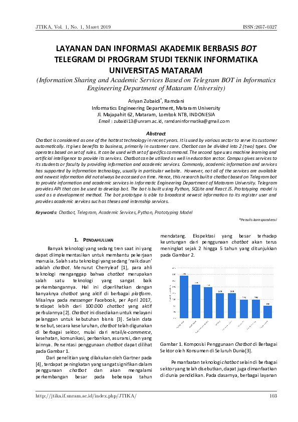 (PDF) Layanan Dan Informasi Akademik Berbasis Bot Telegram Di Program Studi Teknik Informatika ...
