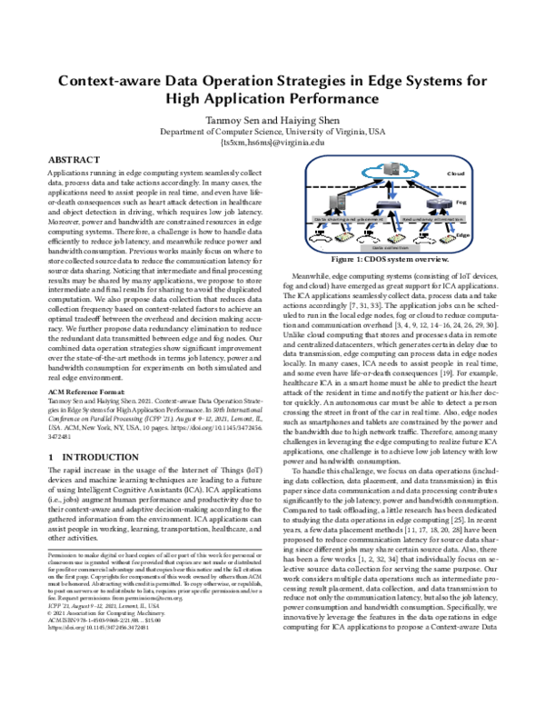 (PDF) Context-aware Data Operation Strategies in Edge Systems for High ... (PDF) Context-aware Data Operation Strategies in Edge Systems for High ...