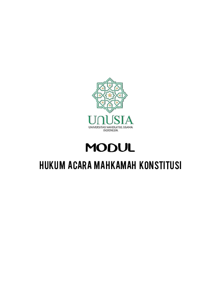 (PDF) Modul Hukum Acara Konstitusi 2