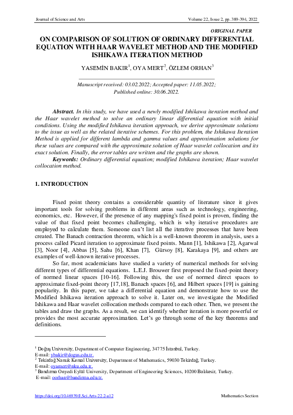 Pdf Differential Equation Solutions Via Haar Wavelet
