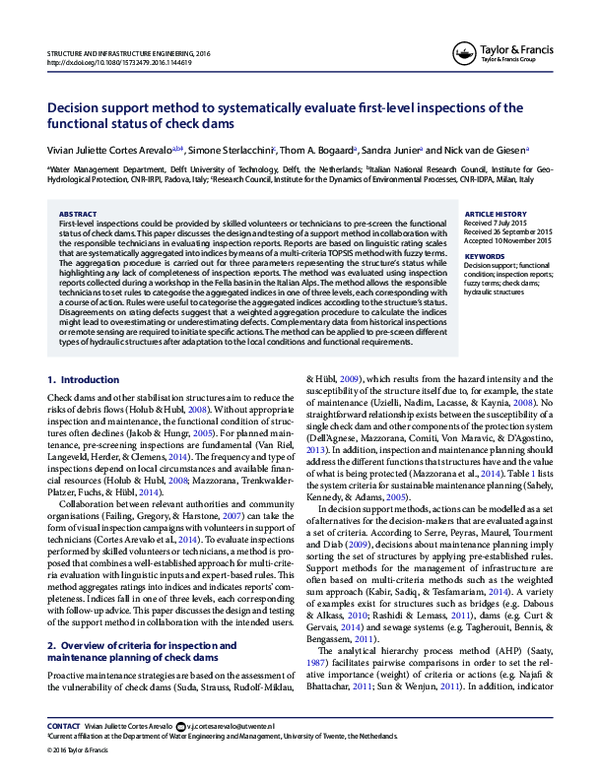 (PDF) Decision support method to systematically evaluate first-level ...