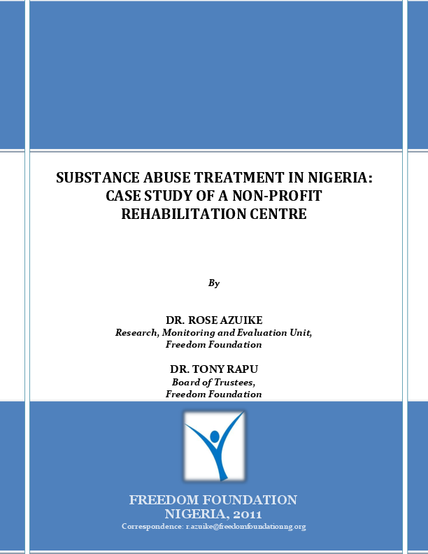 (PDF) SUBSTANCE ABUSE TREATMENT IN NIGERIA: CASE STUDY OF A NON-PROFIT ...