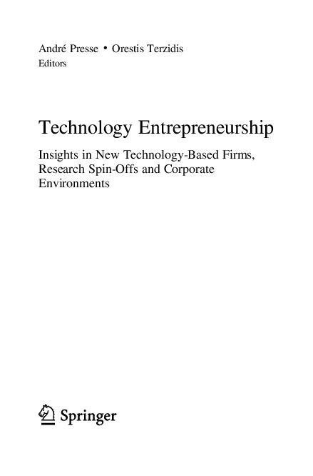 (PDF) Architecture of Technology Ventures: A Business Model Perspective