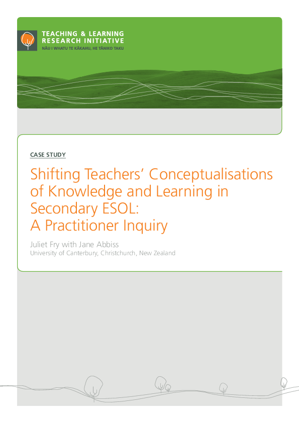 (PDF) Shifting Teachers ’ Conceptualisations of Knowledge and Learning ...