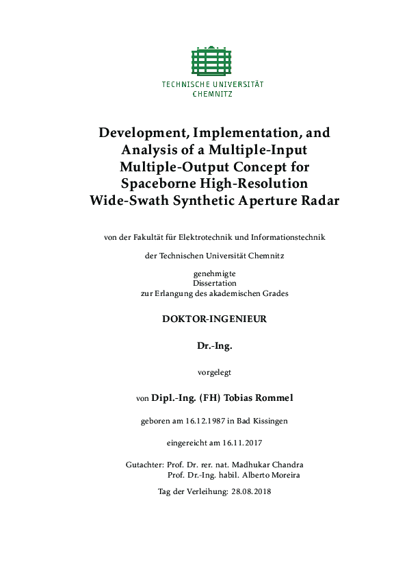 Pdf Development Implementation And Analysis Of A Multiple Input Multiple Output Concept For