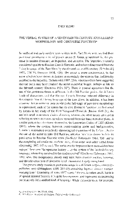 (PDF) The verbal system of a seventeenth-century icon legend ...