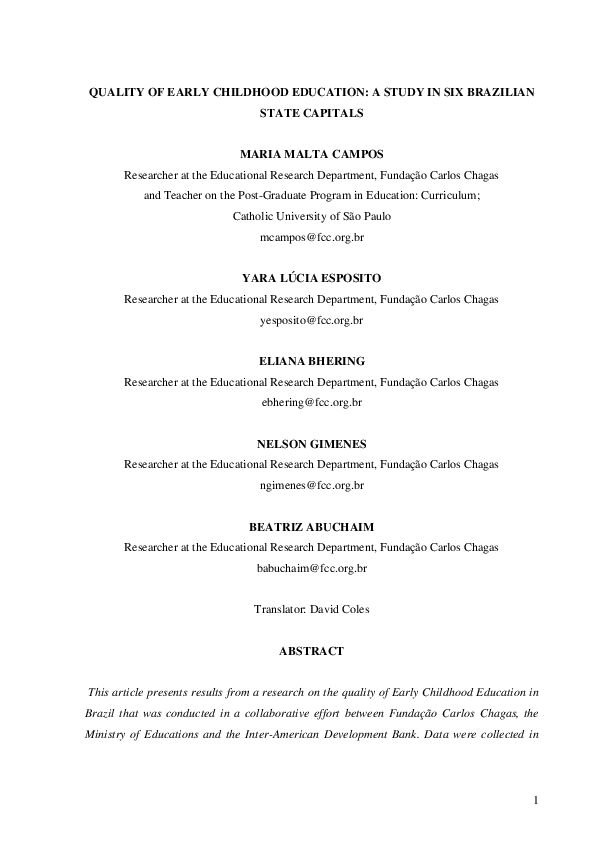 (PDF) and Teacher on the Post-Graduate Program in Education: Curriculum