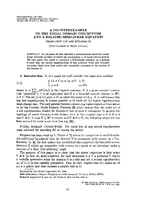 (PDF) A counterexample to the nodal domain conjecture and a related ...