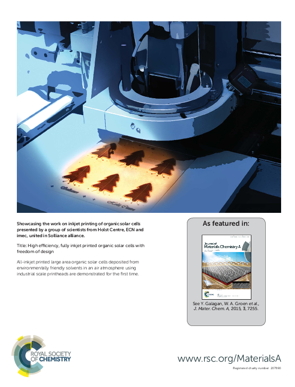 (PDF) High efficiency, fully inkjet printed organic solar cells with ...