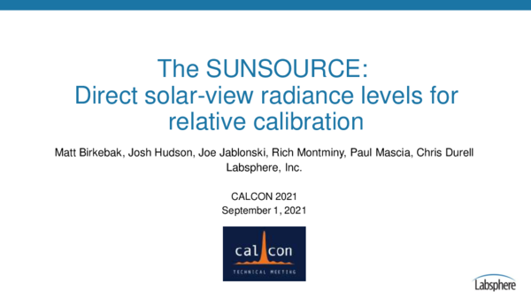 (PDF) The SUNSOURCE: Direct Solar-View Radiance Levels for Relative ...