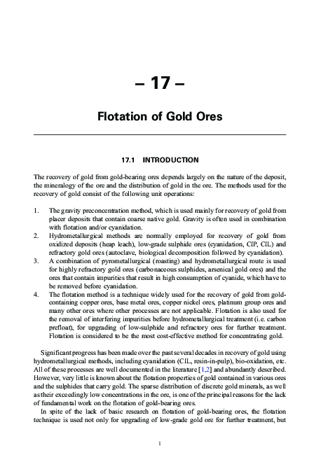 (PDF) Handbook of Flotation Reagents: Chemistry, Theory and Practice