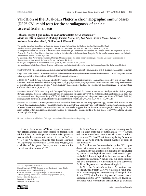 (PDF) Validation of the Dual-path Platform chromatographic immunoassay ...