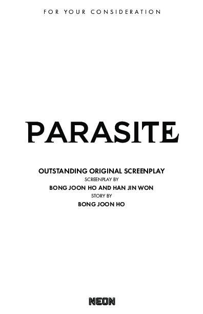 (PDF) BONG JOON HO AND HAN JIN WON - Parasite script